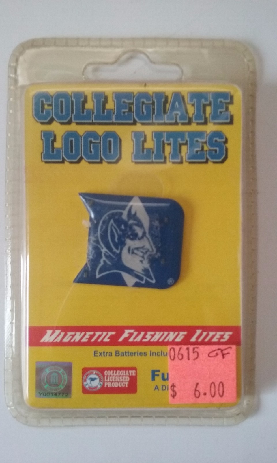 Duke Blue Devils Magnetic Flashing Lite Logo NIP NCAA Krzyzewski 1 x 1 ...