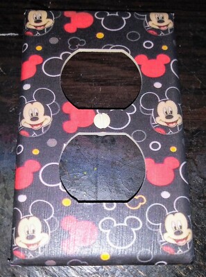 Custom Handmade Mickey Mouse Electric Outlet Cover | eBay