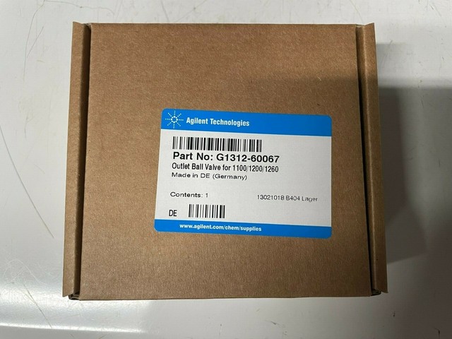 Agilent G1312-60067 600 Bar Outlet Ball Valve for sale online | eBay