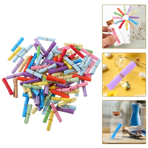 100 Pcs Wish Note Bottle with Letter Decorations Message Wedding | eBay