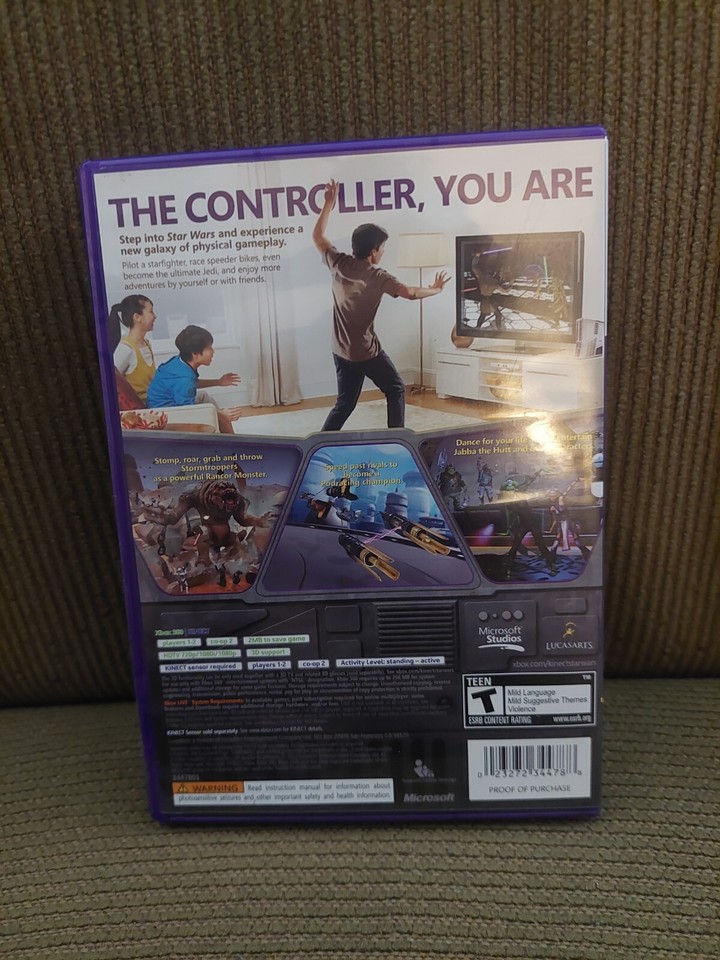 Kinect Star Wars - Xbox 360 - Game & Case 712725024932| eBay
