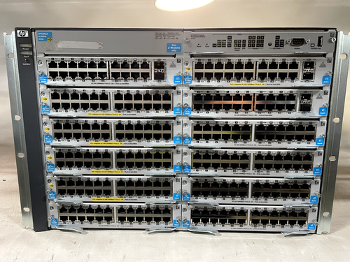 HP ProCurve E5412 zl Switch J8698A w/ 3x J9534A; 5x J9550A; 1x J9536A ...