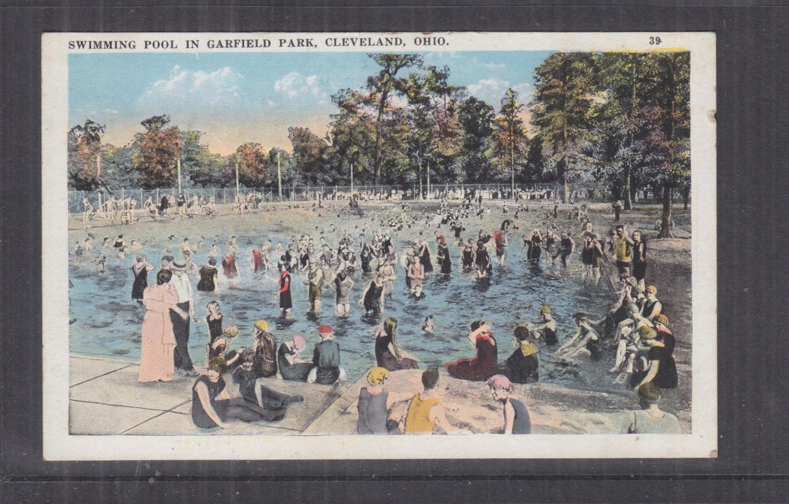 CLEVELAND, OHIO, GARFIELD PARK, SWIMMING POOL, c1930 ppc., unused. | eBay