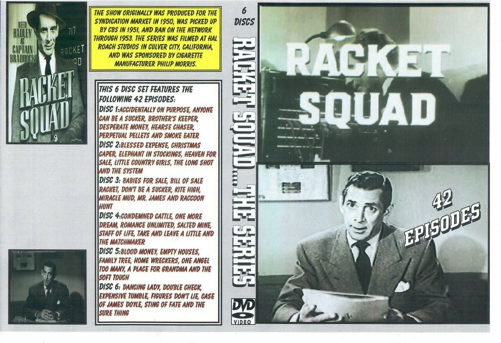 RACKET SQUAD TV SERIES 42 EPISODES ON 6 DVD-R | eBay