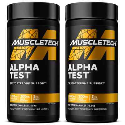 MuscleTech Alpha Test Booster - 240 Capsules DOUBLE SIZE 240* USA ...