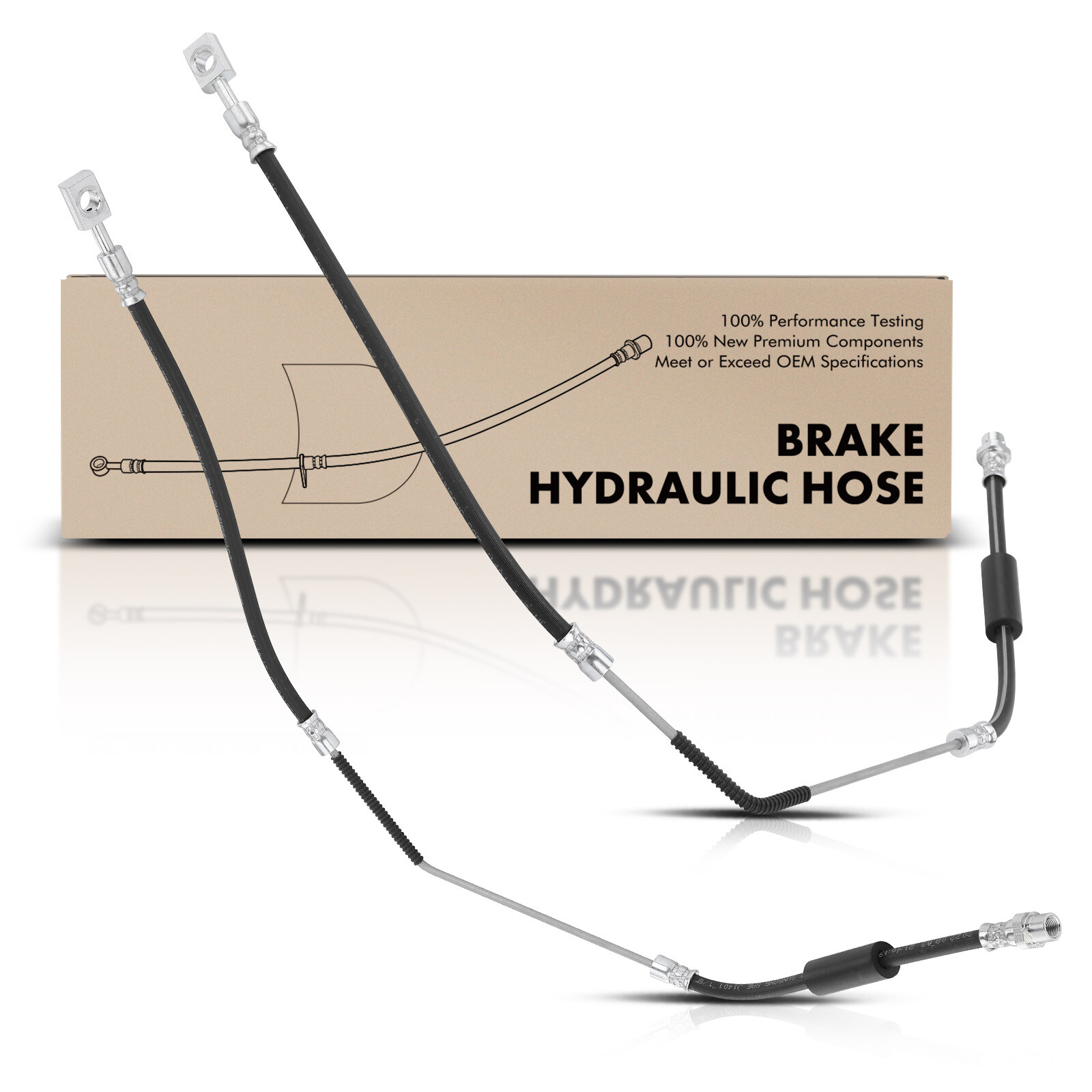 2x Rear Brake Hydraulic Hose for Land Rover Range Rover L322 4.2L 4.4L ...