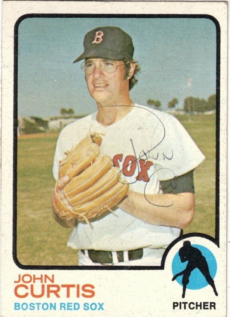 JOHN CURTIS-PITCHER-BOSTON RED SOX-1973 TOPPS #143-AUTOGRAPHED | eBay