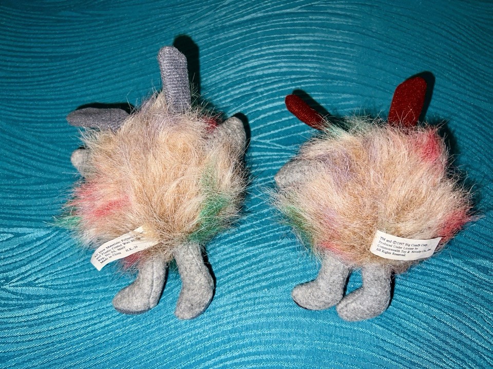 Big Comfy Couch Both Fuzzy & Wuzzy Dust Bunnies 1997 5” Vintage Plush ...