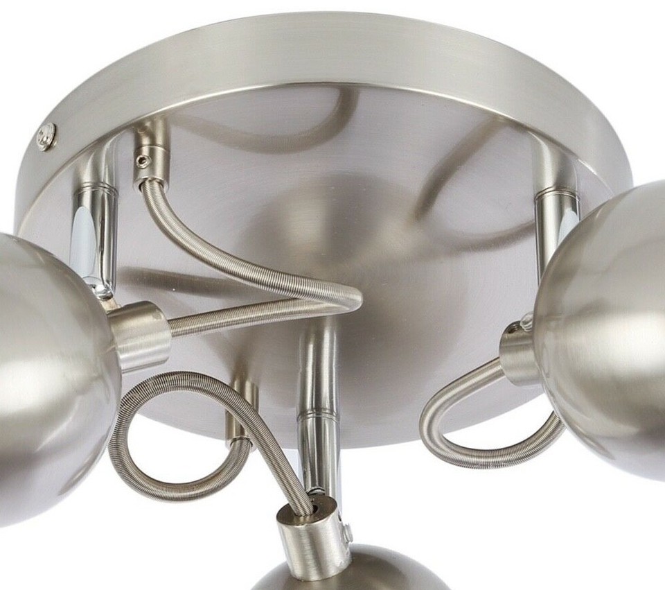 3 Way Ceiling Lights Adjustable Modern Kitchen Fitting LED GU10 Lamp ...