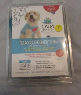 CALM PAWS relax & recover dog shirt size large calming disk included ...