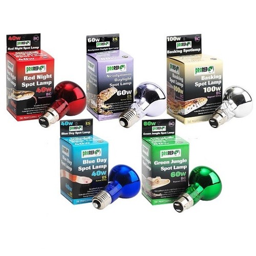 ProRep Reptile Light Bulb Heat Basking Lamp - Bayonet or Screw Fitting ...