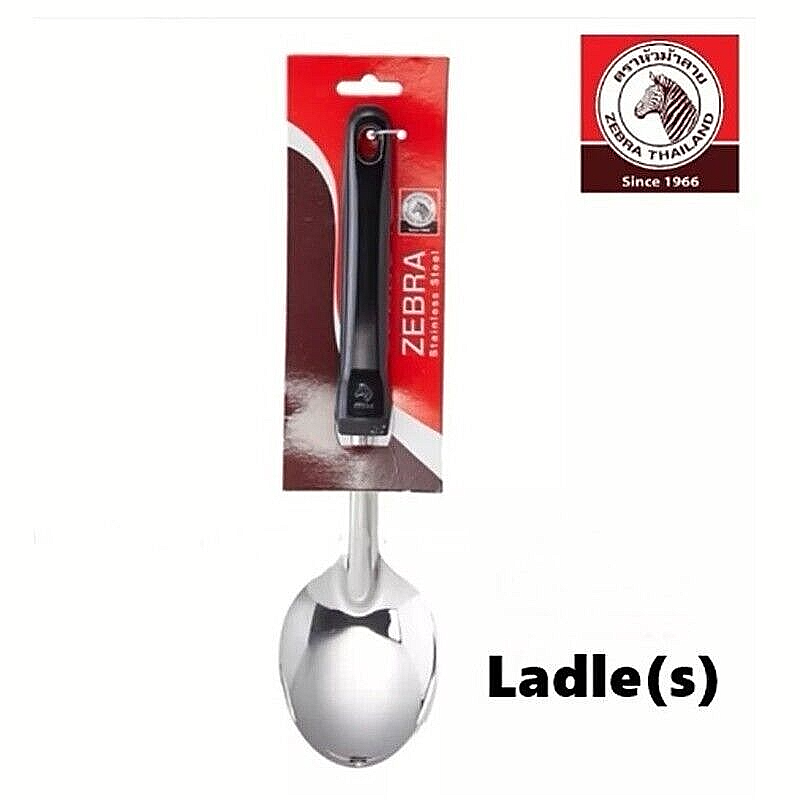 Zebra Ladle Stainless Steel Scoop Spoon Home Kitchen Tools Cook Food ...