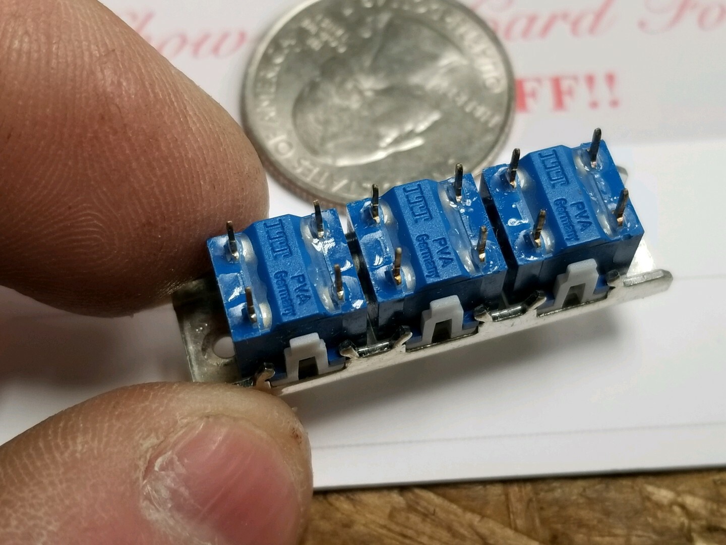 Itt cannon itt schadow 603293 miniature 3 gang switch 10pcs 3 pva ...