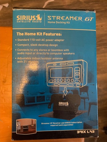 New Home Kit Sirius Satellite Radio Receiver FITS xtr8 xtr7 st1 st2 ...