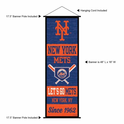 NY Mets Room Banner Poster Art Canvas | eBay