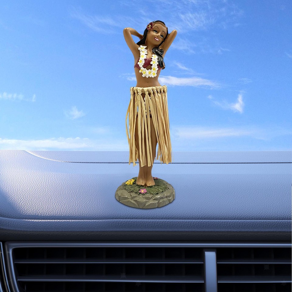 Hawaiian Dashboard Doll Dancer Decorations Mini Hawaiian Dancing Girl ...