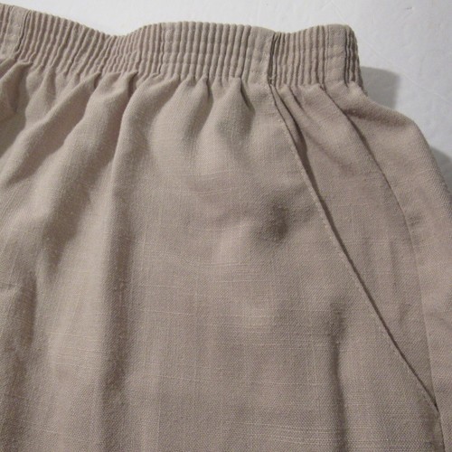 Briggs Womens Tan Elastic Waist Pull-on Comfort Stretch Straight Leg ...