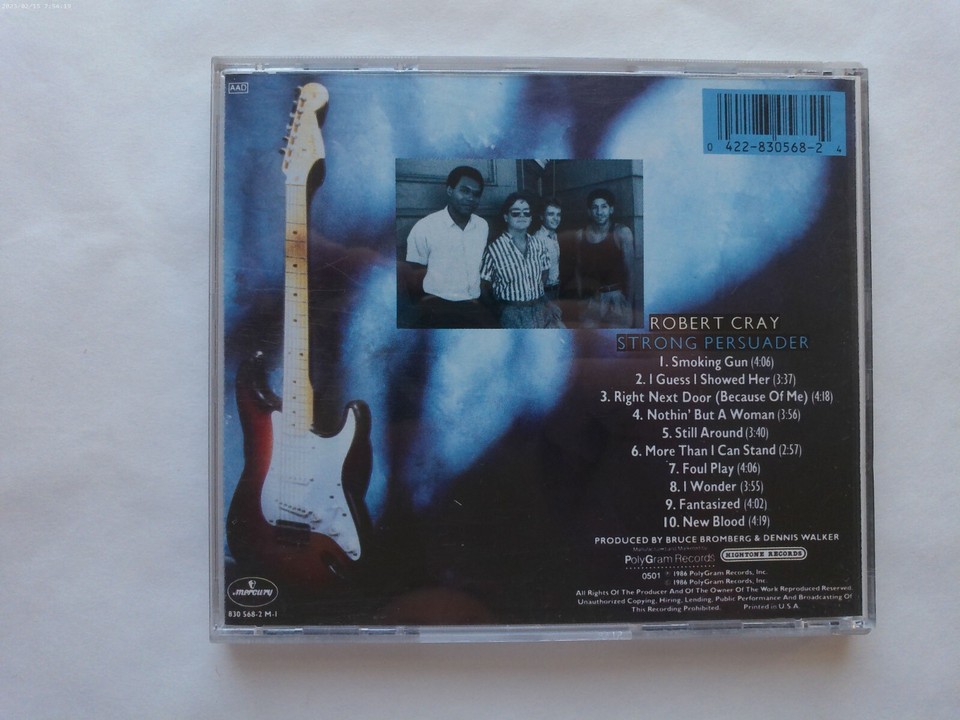 The Robert Cray Band Strong Persuader CD. (PolyGram 1986) Excellent ...
