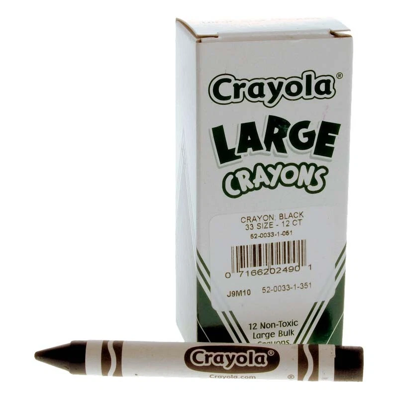 Color Black Crayon