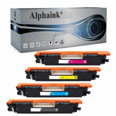 KIT 4 TONER COMPATIBILI CE310A 126A PER HP M175NW M175A M275A CP1020 ...