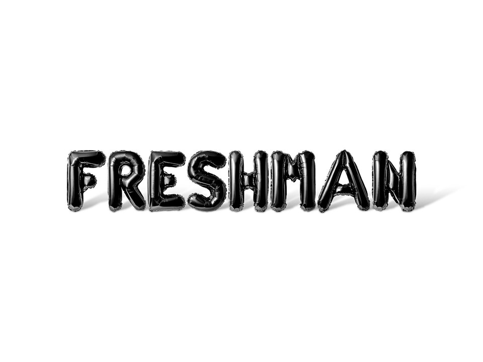 FRESHMAN Letter Balloon Banner - Freshman Year Student Party Supply ...