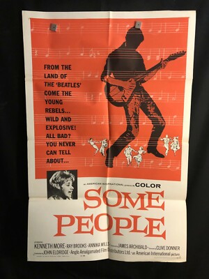 Some People 1964 One Sheet Movie Poster Band The Beatles Rock & Roll ...