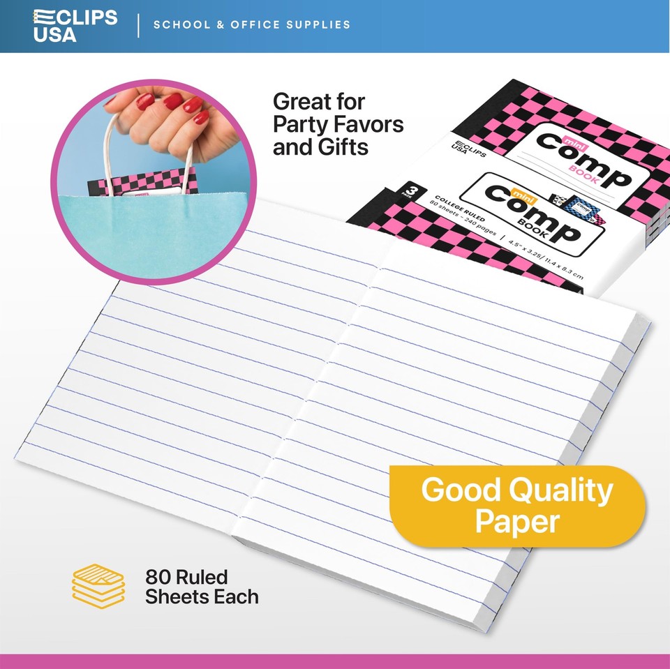 Composition Notebooks, Mini Composition Notebooks, Small Composition ...