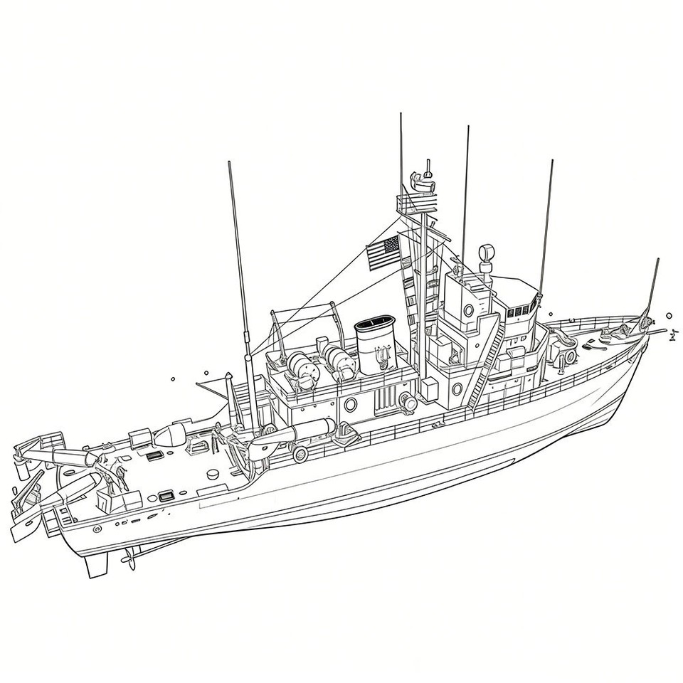 1:700 SSC700160S USS Aggressive CLass Minesweeper Full Hull | eBay