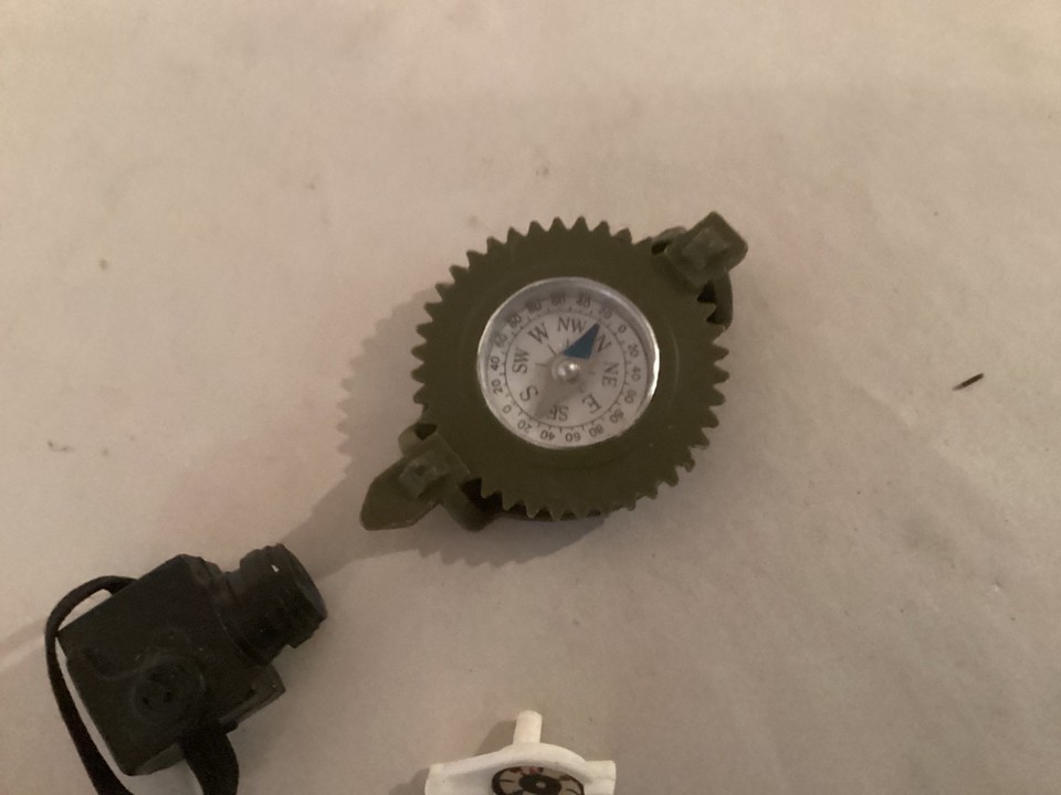 Vintage 12" GI-Joe Hasbro camera compass depth finder gauge action ...