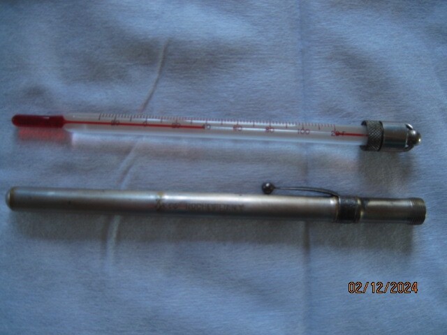 RARE Antique Vintage TYCOS Thermometer Rochester NY IN CASE. | eBay