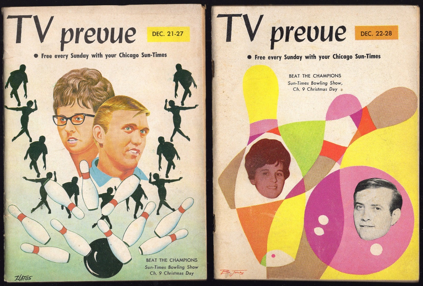 CHICAGO TV PREVUE GUIDES~DOTTY FOTHERGILL~BILLY HARDWICK~JIM STEFANICH ...