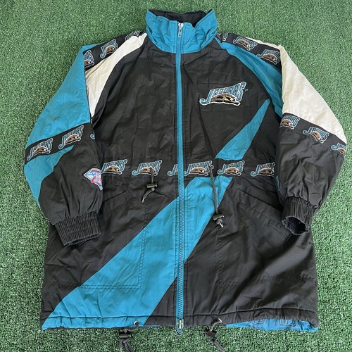 VTG 90s Mens Pro Player NFL Jacksonville Jaguars Banned Logo Coat ...