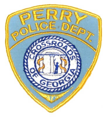 PERRY GEORGIA GA Sheriff Police Patch STATE SEAL SOLDIER VINTAGE OLD ...