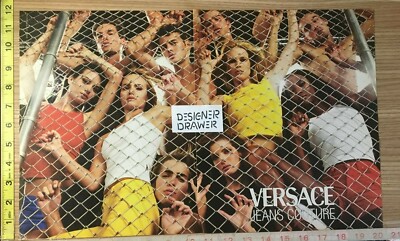 Versace Jeans Couture Vintage 1999 Print Ad Advertisement Chain Fence 2 ...