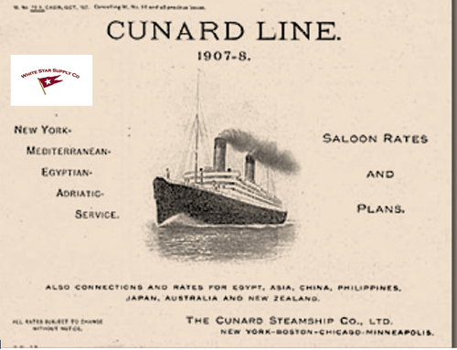 CUNARD LINE RMS CARPATHIA 1907-08 ADVERTISEMENT REPRINT | eBay