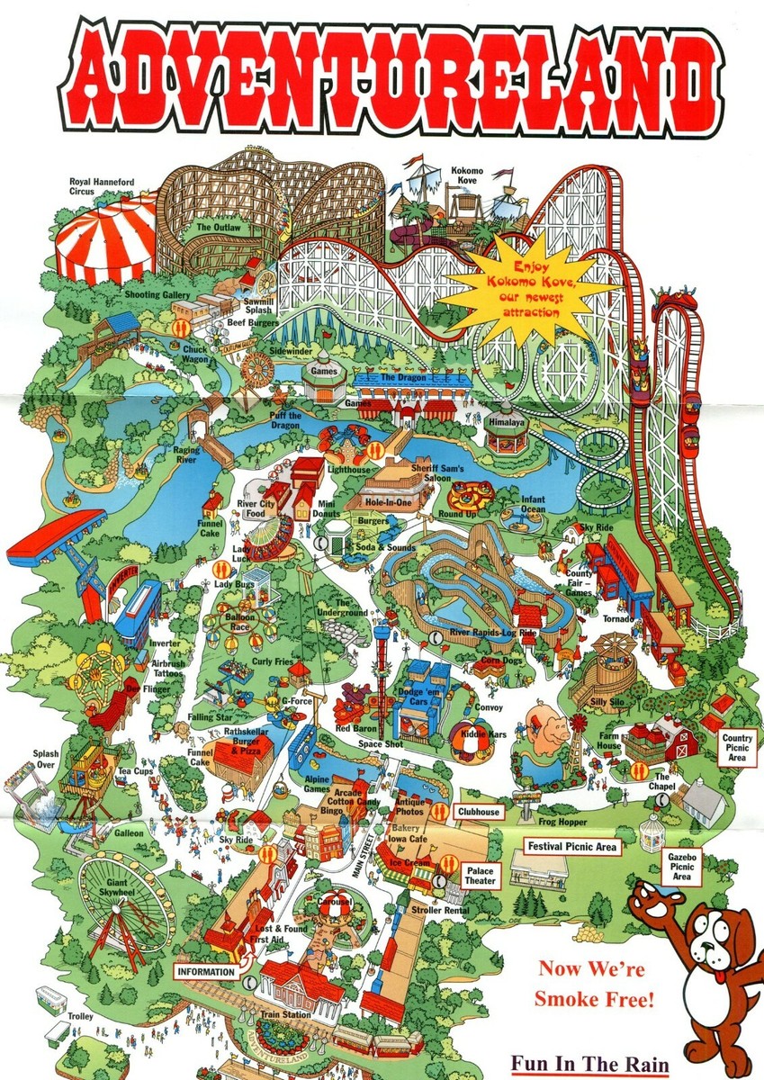 Adventureland Iowa Map
