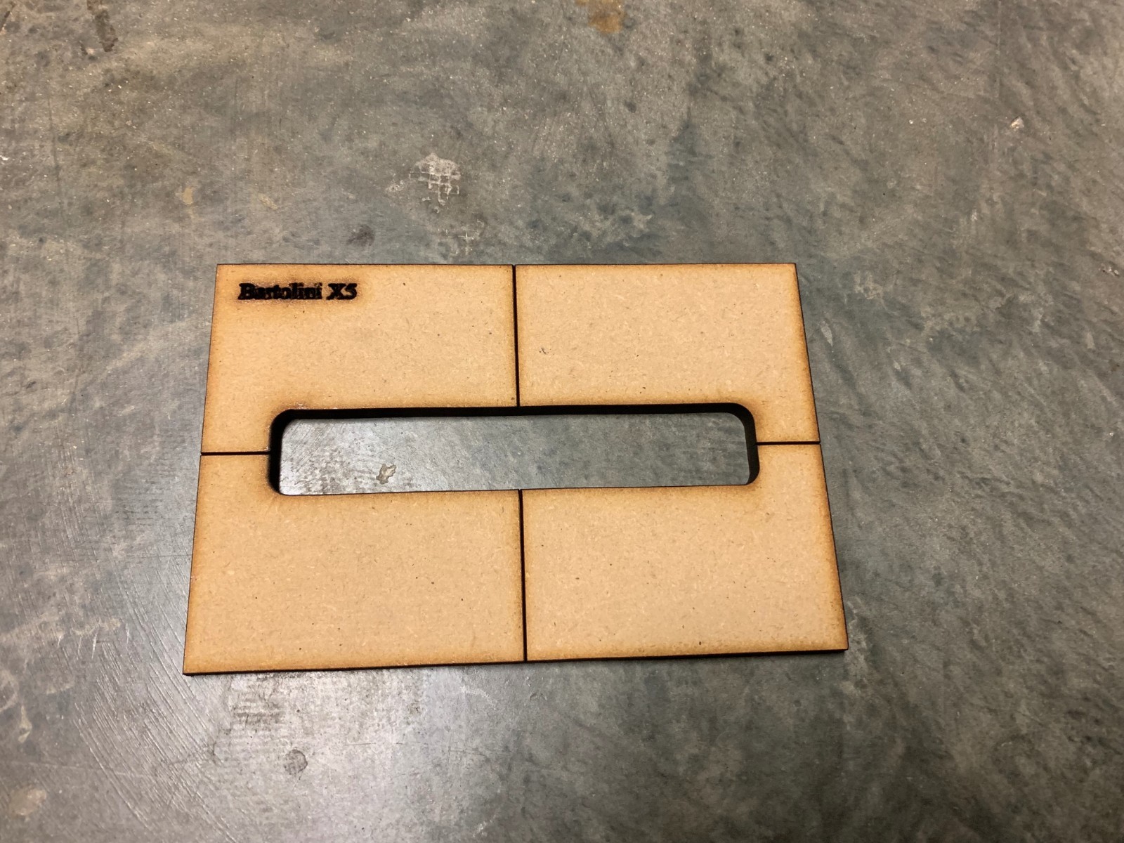 Bartolini X5- 5 String Bass routing pickup template-Routing templates ...