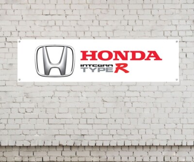 HONDA INTEGRA TYPE R CAR LOGO BANNER SIGN WATERPROOF MAN CAVE WORKSHOP ...