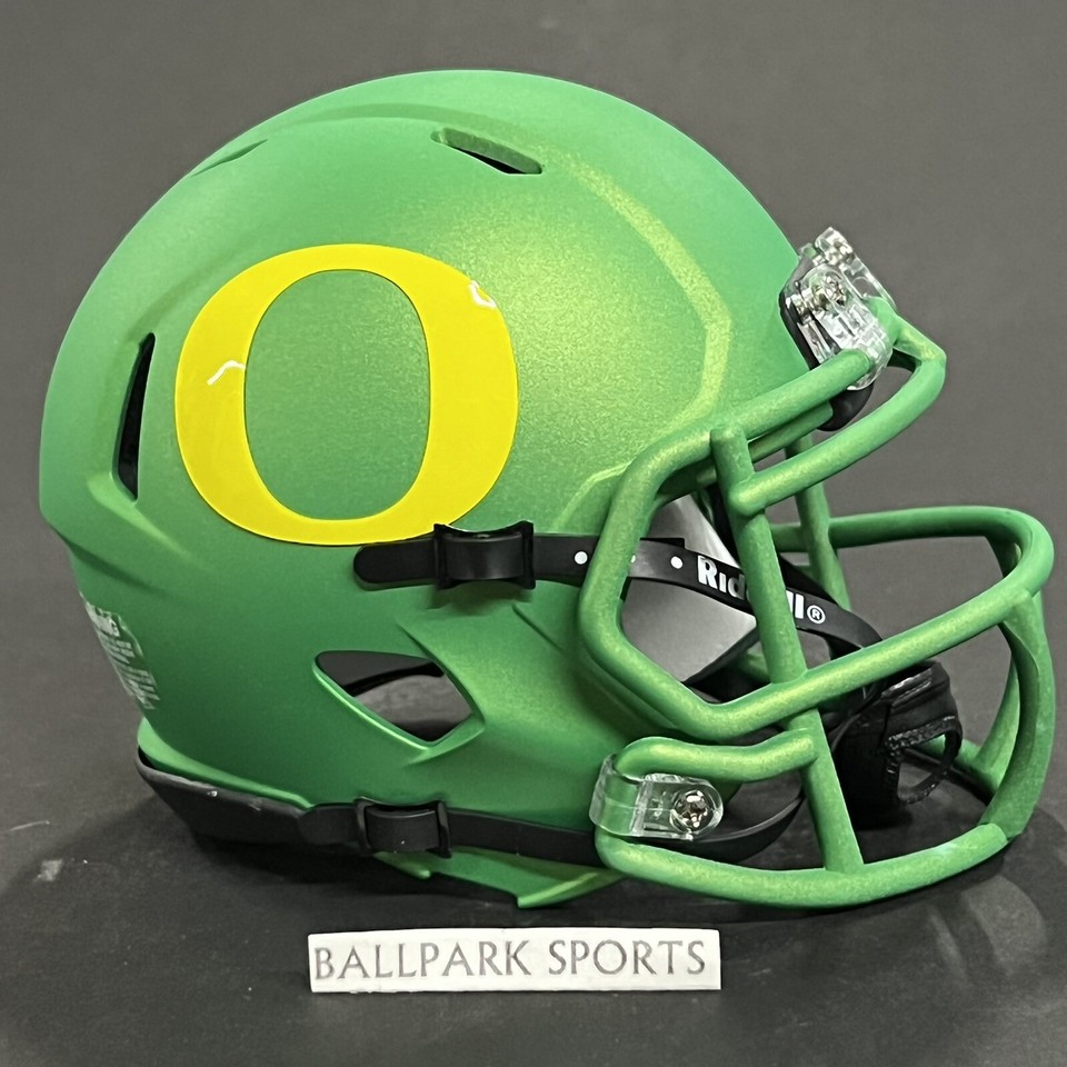 Oregon Ducks Speed Mini Helmet Riddell NCAA Apple Green Matte New! | eBay