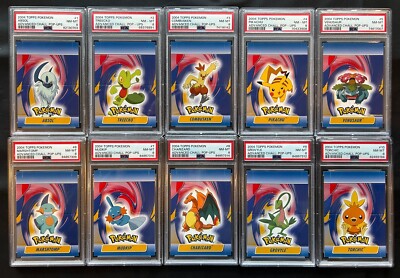 2004 Topps Pokemon Advanced Challenge Pop Up Complete Set - PSA 8 - 10 ...