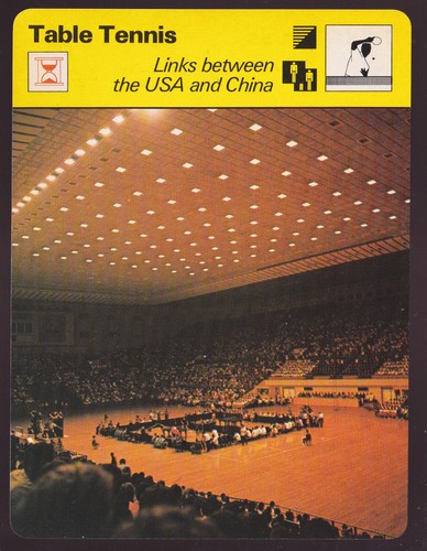 LINKS BETWEEN USA AND CHINA Table Tennis Peking Stadium 1978 ...