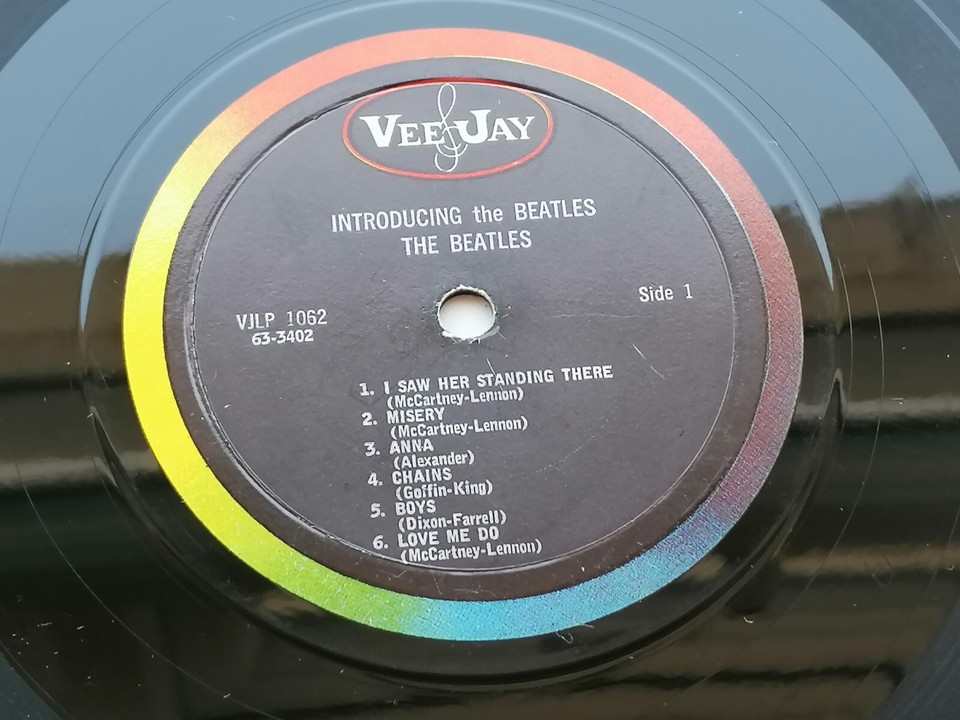 INTRODUCING THE BEATLES 1964 USA VEE JAY 1st LP LOVE ME DO RARE 45 ...