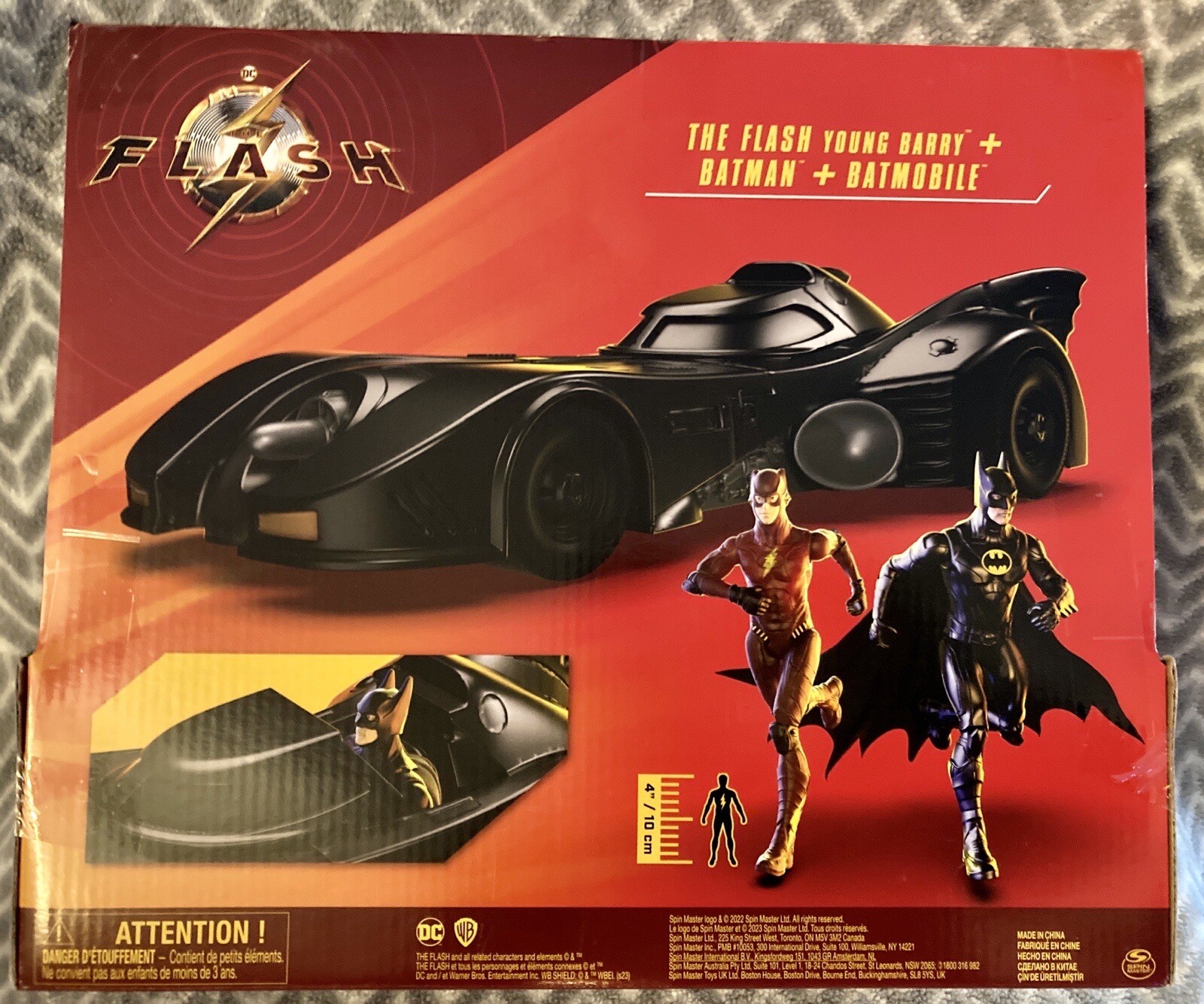 DC The Flash Batmobile with Young Barry and Batman NEW | eBay