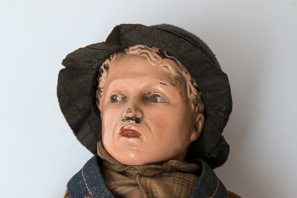 ANTIQUE 1915 RARE CHARLIE CHAPLIN 14 1/2 INCH DOLL BY LOUIS AMBERG | eBay