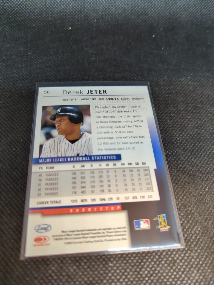 YANKEES Derek Jeter 2004 Leaf # 56 | eBay