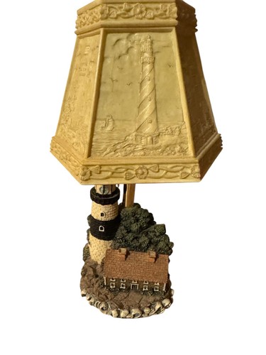Vintage Ocean Lighthouse Lamp 6-Sided Lithophane Shade depicting 3D ...