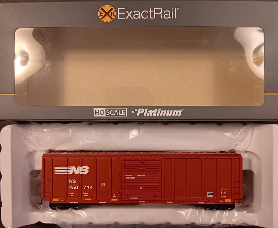 NEW HO Exactrail Platinum PS 5344 Boxcar Norfolk Southern #450714 | eBay