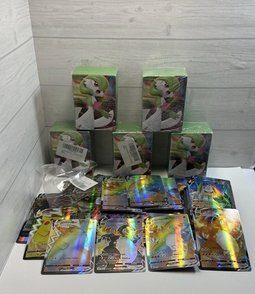 Pokémon Gardevoir VMAX Holo Rainbow Foil 500 Card Bundle. Includes RARE ...