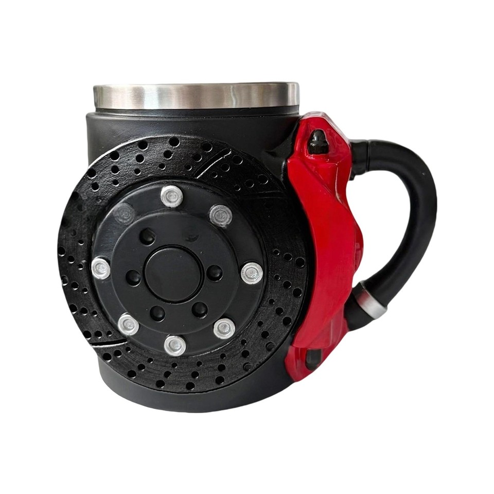 Unique Brake Caliper Mug Resin & Stainless Steel Water Cup Perfect For ...