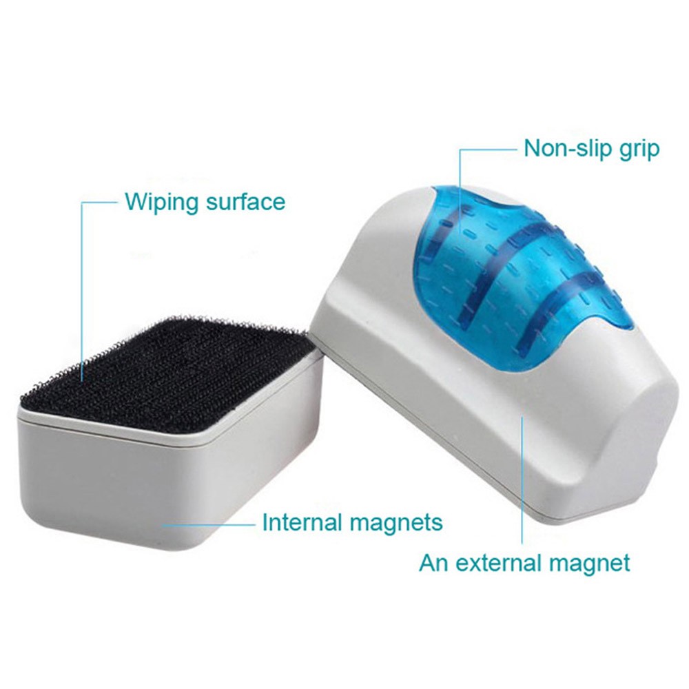 Aquarium Fish Tank Floating Magnetic Glass Cleaner Algae Scraper Brush ...